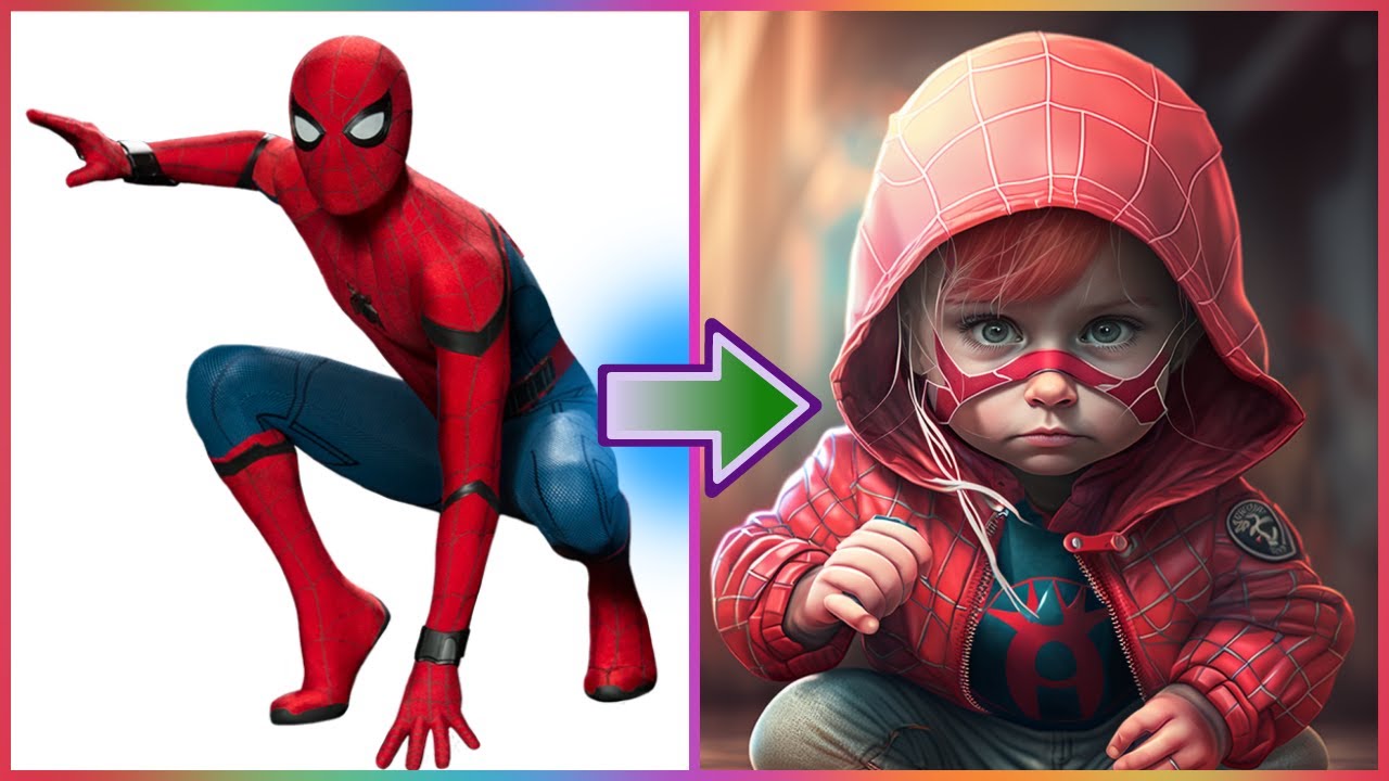 SUPERHEROES but CUTE BABY GIRLS 💥 Best characters (Marvel and DC) - YouTube