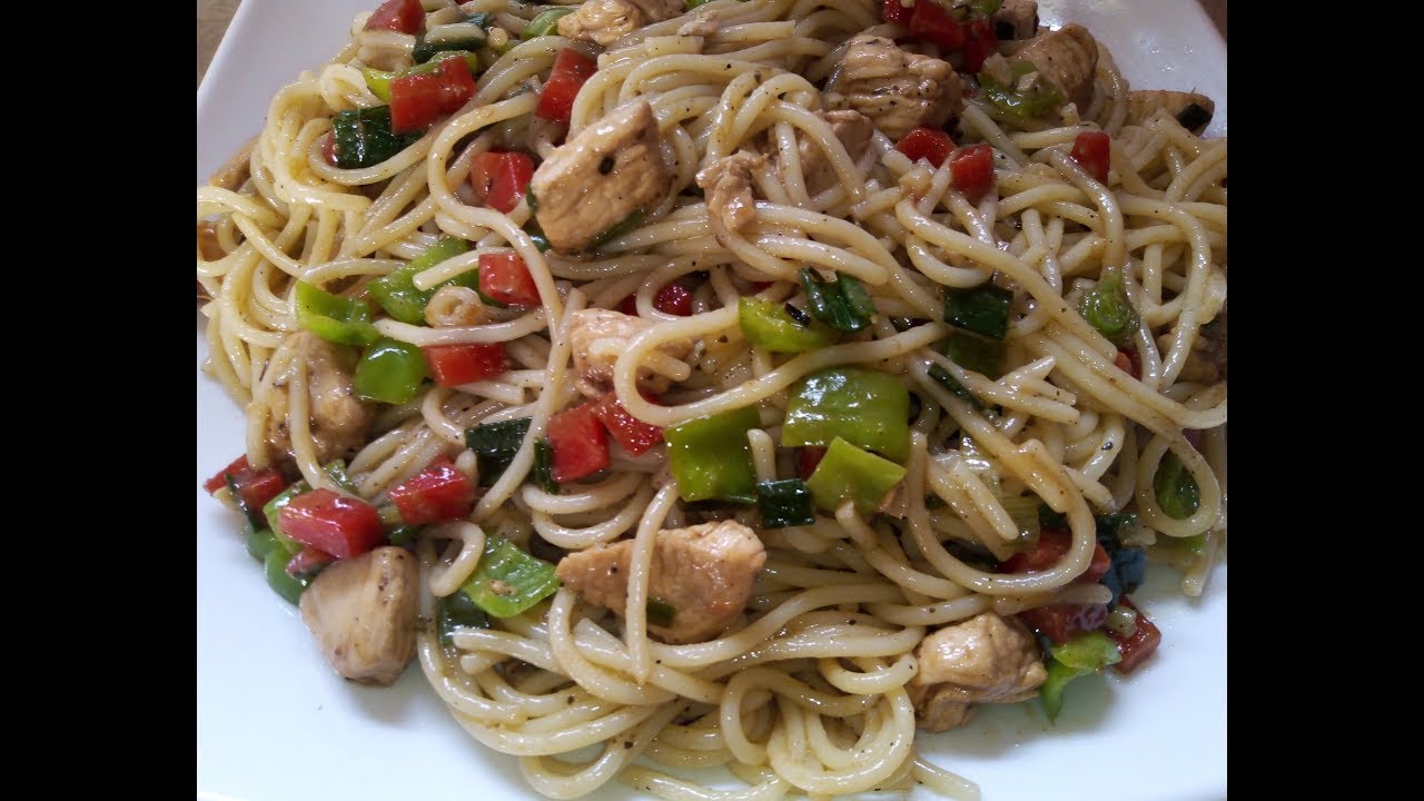 Recipe of Chicken & Vegetables Noddles /Easy Cook Noddles Recipe at ...