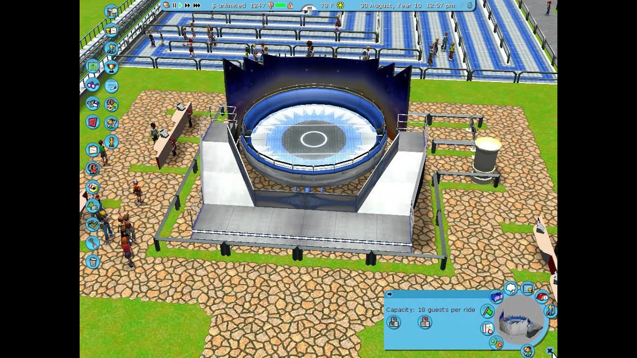 RCT3 Building The Amazing Park ep.11 Central Space Building - YouTube