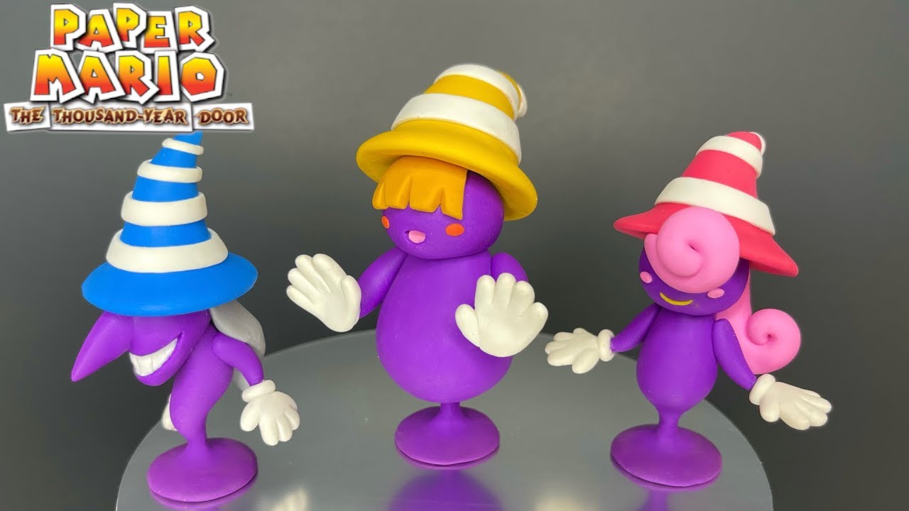 Making the Shadow Sirens from Paper Mario TTYD! | Polymer Clay - YouTube