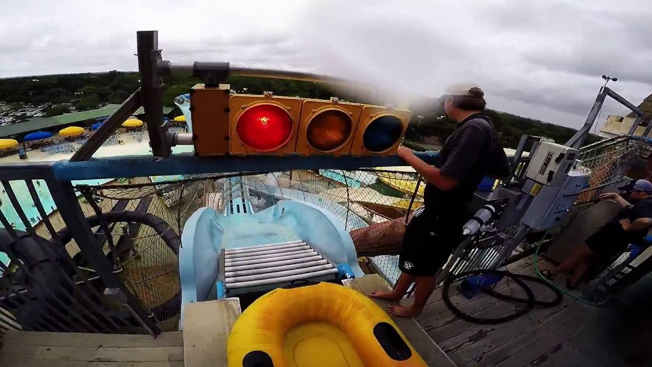 Riding Master Blaster in a Storm @ Schlitterbahn New Braunfels - YouTube