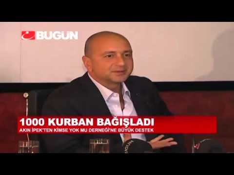 AKIN İPEK'TEN KİMSE YOK MU'YA BÜYÜK DESTEK