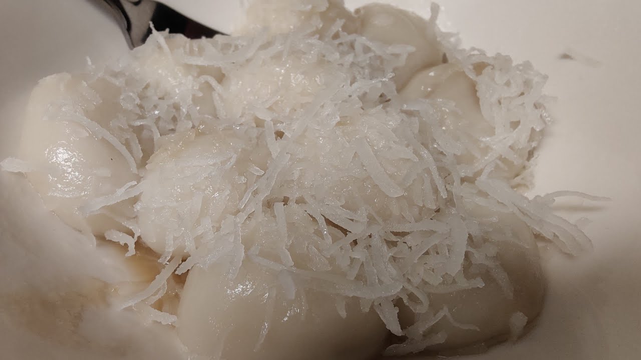 Cambodian brown sugar glutinous rice ball. very delicious and easy ...