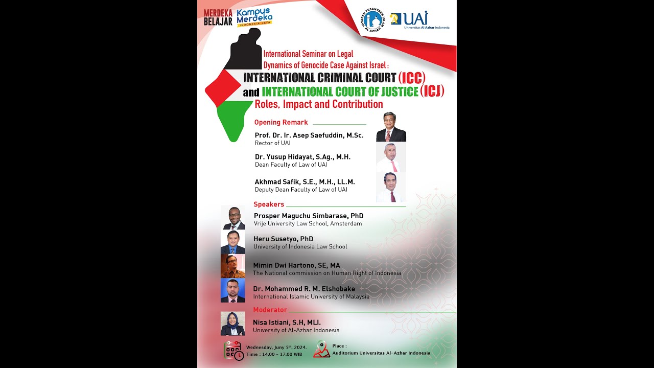 🔴[LIVE] -International Seminar on Legal Dynamics: ICC and ICJ Roles in ...