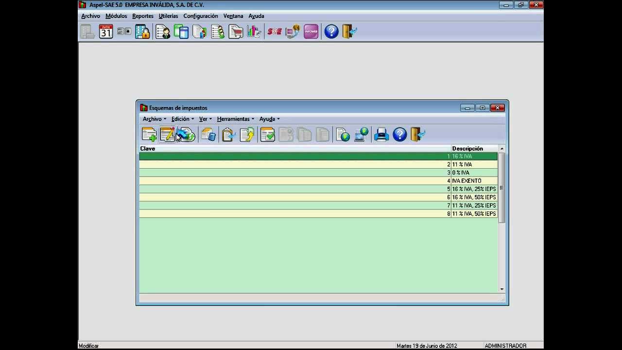 Aspel Sae 5.0 inventarios (parte 1) - YouTube