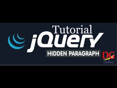 Tutorial jQuery - HIDDEN PARAGRAPH (Paragraf Tersembunyi) - YouTube