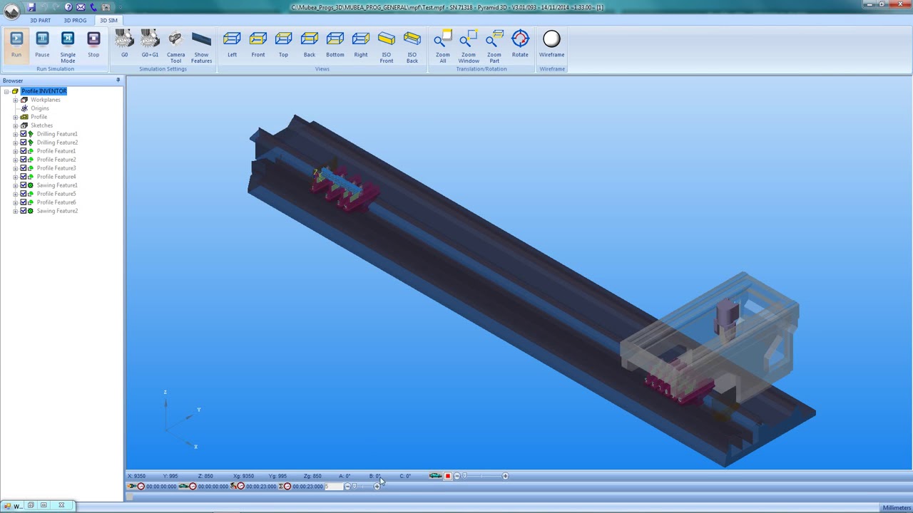 Mubea Systems - software simulation workpiece - YouTube