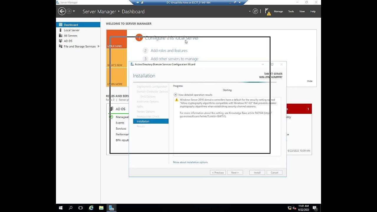 How To Installed And Configure Active Directory Domain Service Adds
