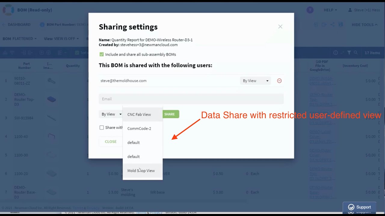 New Data Sharing Mechanism with Restricted User Defined View - YouTube