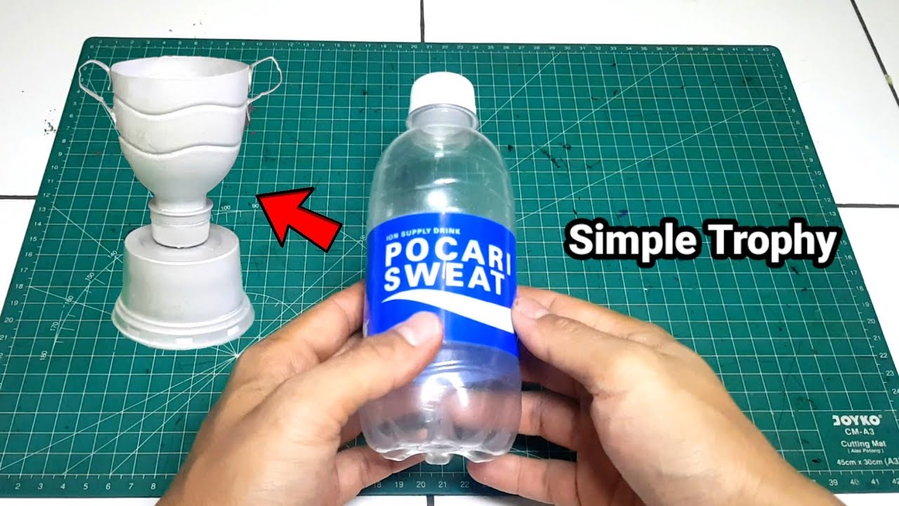 How to make trophy from bottle | DIY | Handmade trophy - YouTube