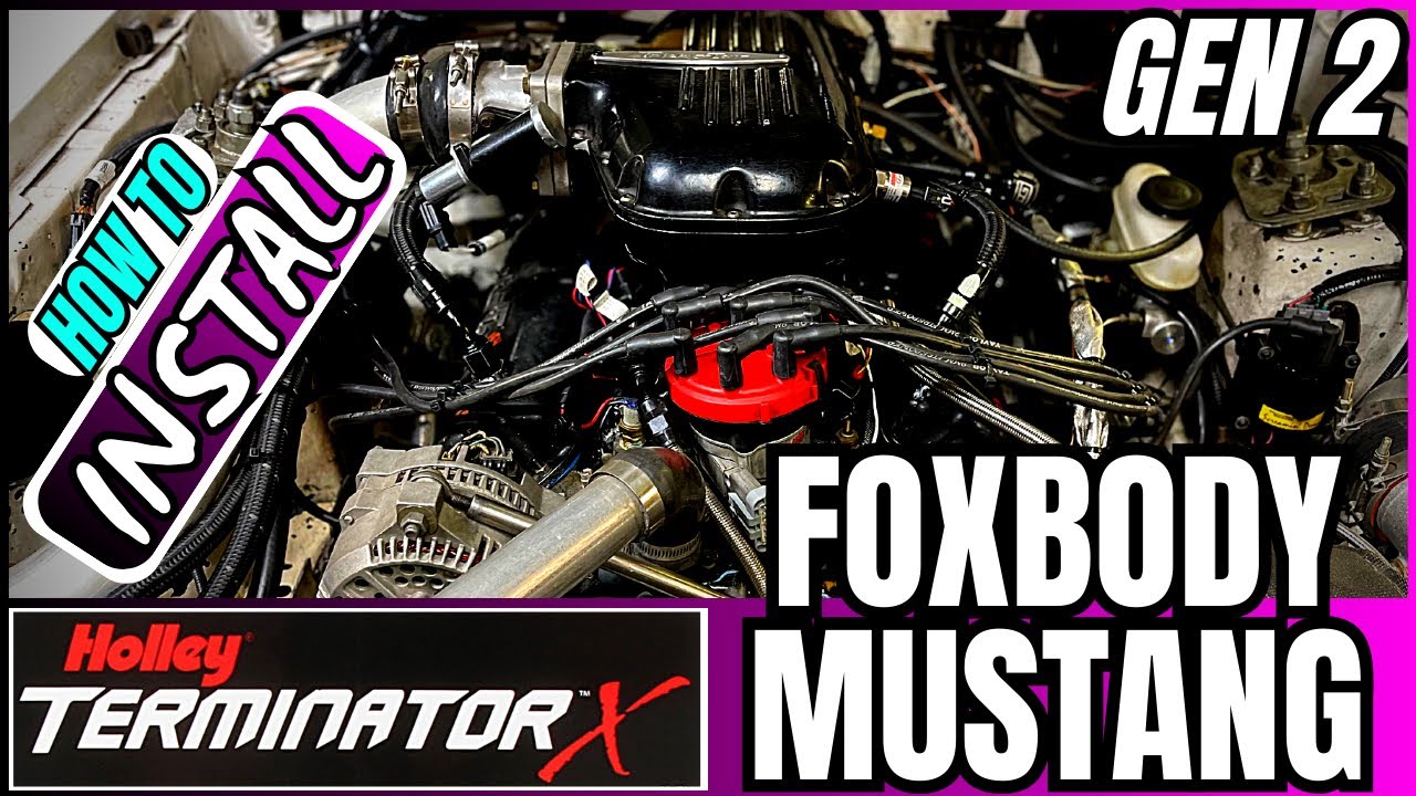 We Install HOLLEY TERMINATOR X On a TURBO 363 Stroker Fox Body Mustang ...