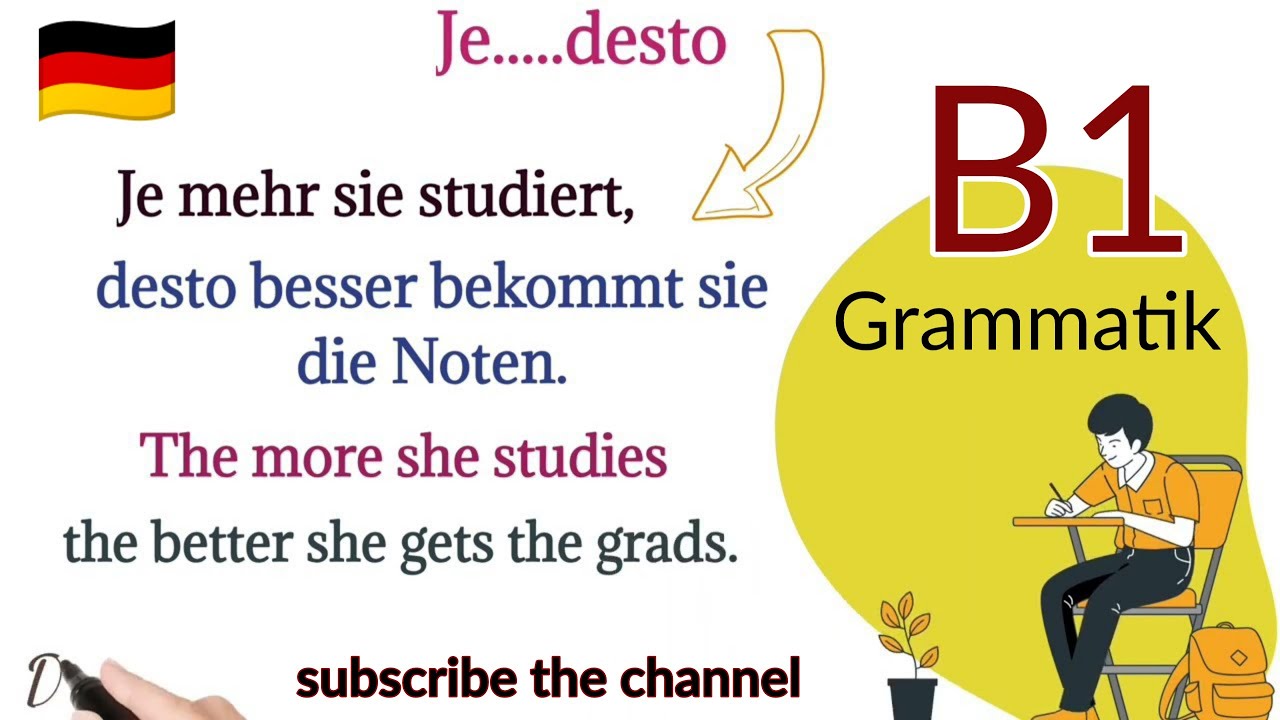 How to use Je - desto/umso mit Beispielen - B1 Grammatik lernen ...