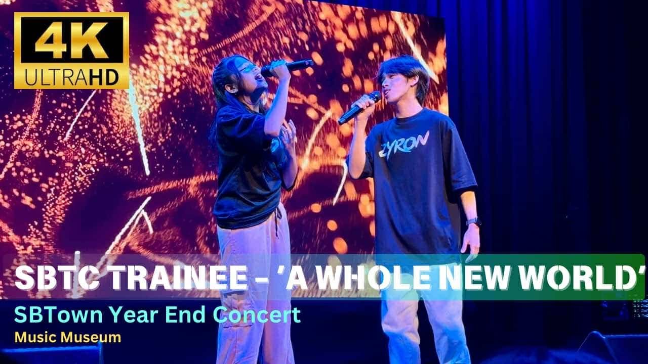 [FANCAM] SBTC Trainee Zyron and Yesha - 'A Whole New World' at SBTown ...