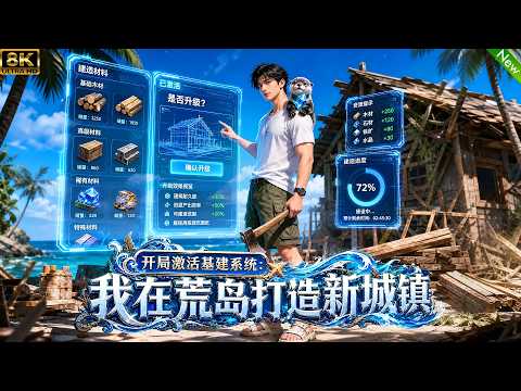 新剧动漫！📢开局被抛弃在荒岛，意外激活基建系统，在荒岛打造一座豪华新城镇！#动漫 #anime