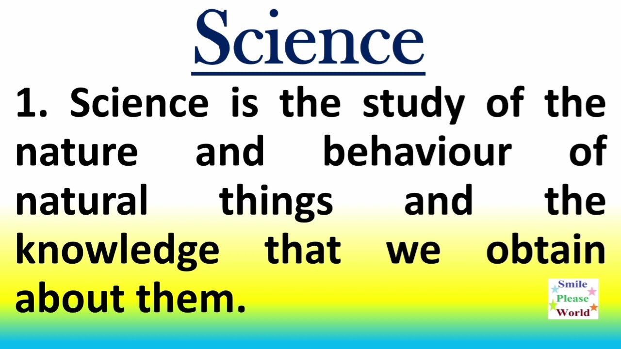 10 Lines On Science In English Short Essay On Science Smile Please 