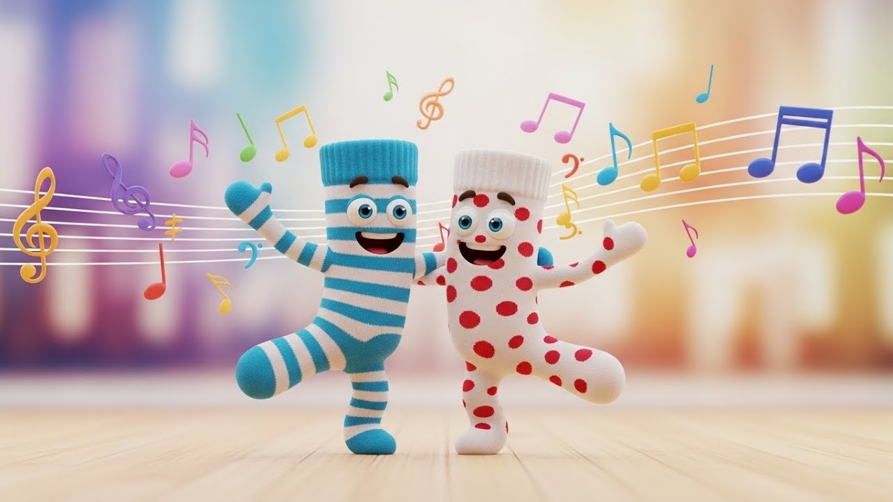 Talking Socks Song 🧦😄 | Funny Nursery Rhymes for Kids | Learning Songs ...