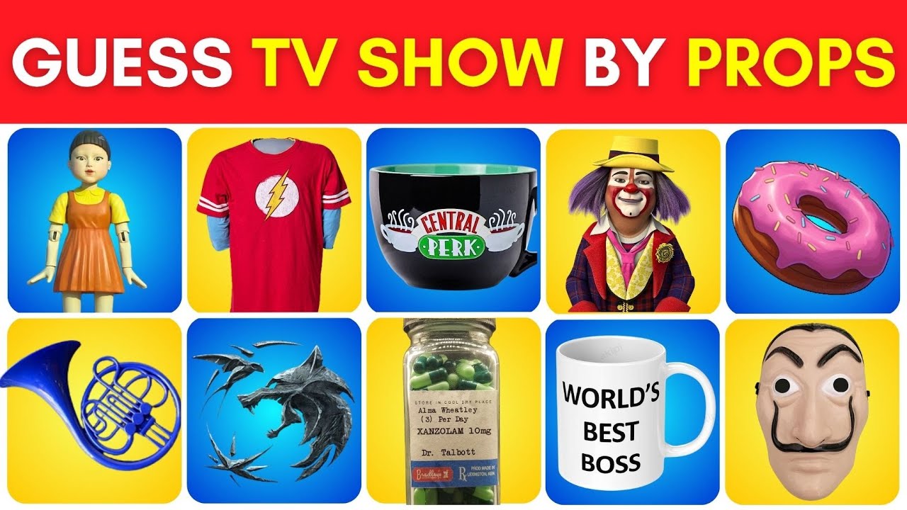 Guess the TV Show by their Props ! 📺🍿🎶 | TV Show Quiz - YouTube