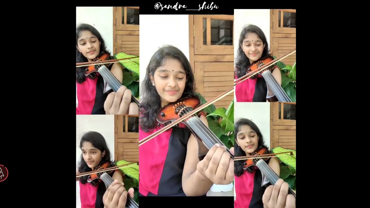 Munbe Vaa BGM Strings cover | Sandra Shibu - YouTube