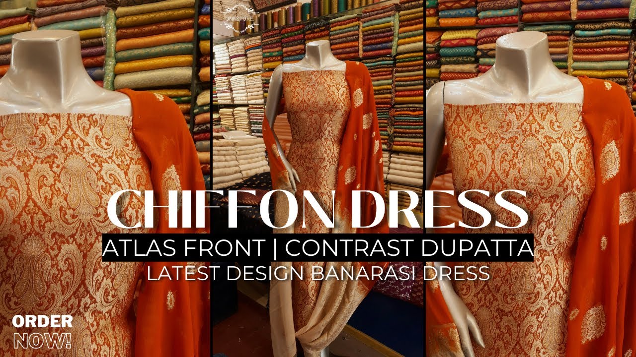 Chiffon Dress | Party Wear Collection | Banarasi Dress | Latest Design ...