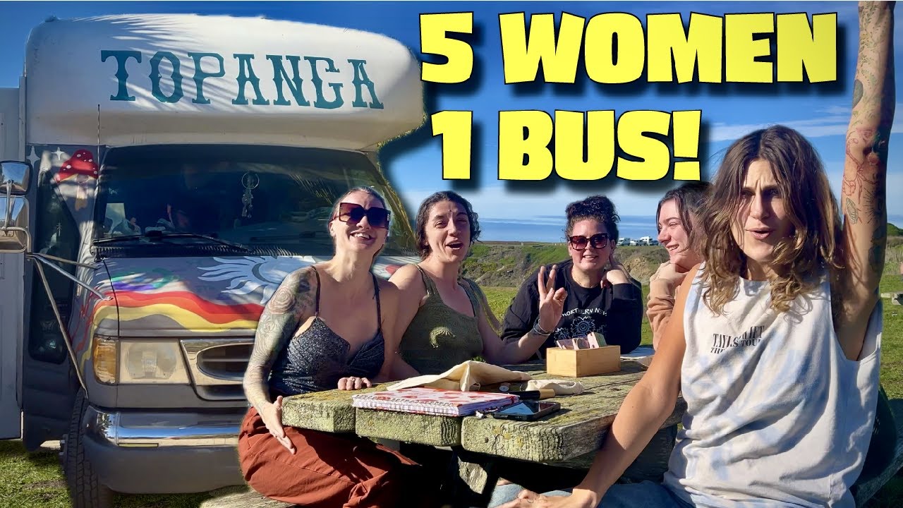 5 Women in a Converted BUS! Can ANYONE live like this!? - YouTube