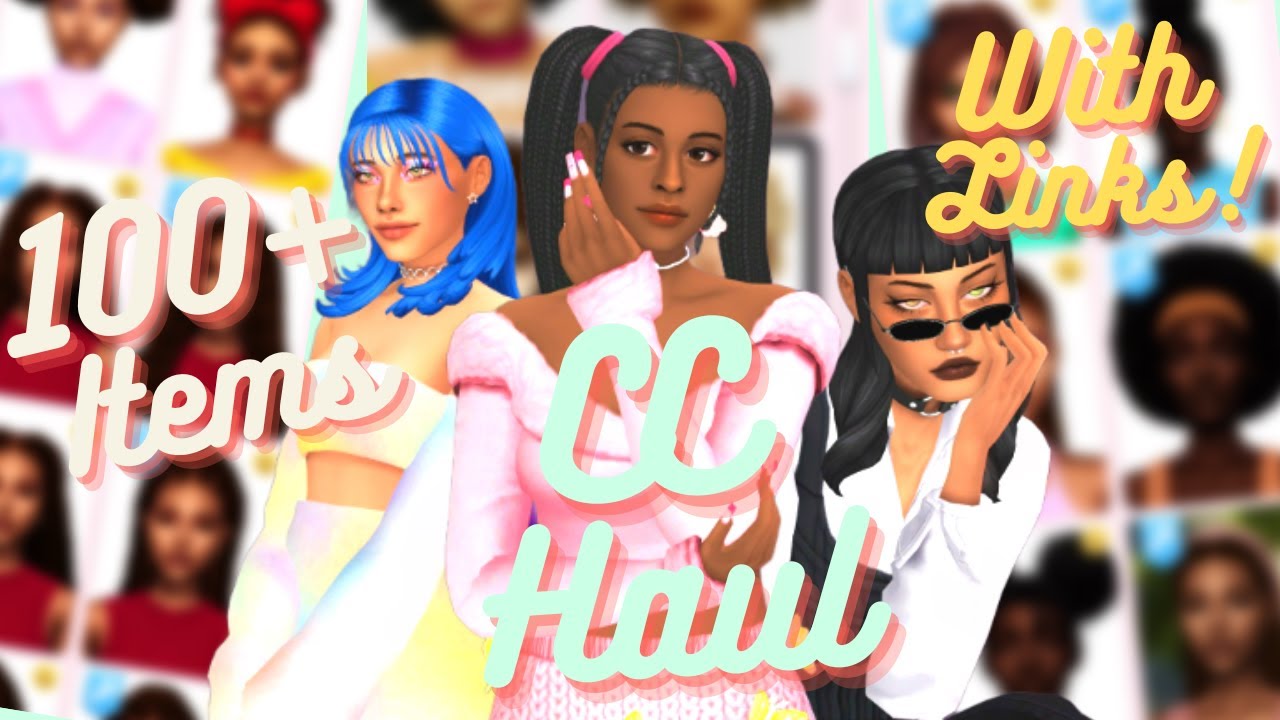 HUGE Maxis Match CC Haul (100+ Items with Links!) | Sims 4 Custom ...