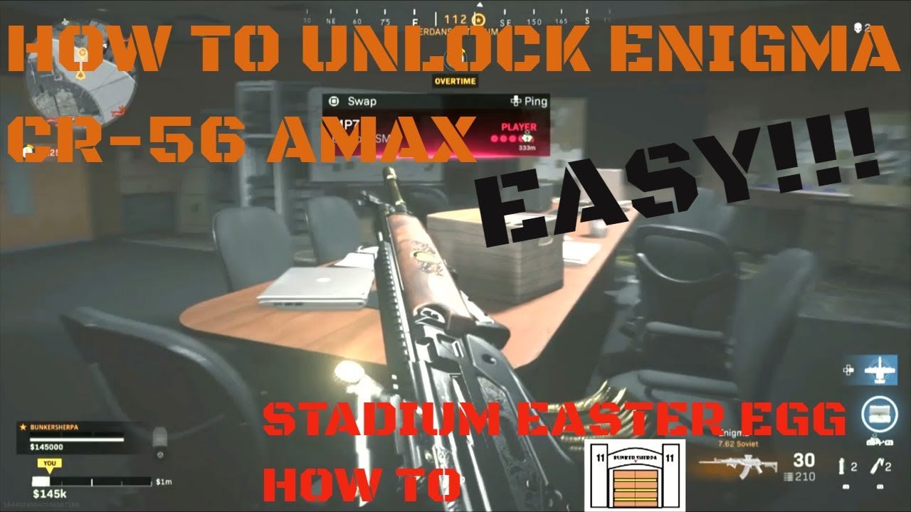 How to unlock the Enigma CR-56 AMAX stadium Easter egg - YouTube
