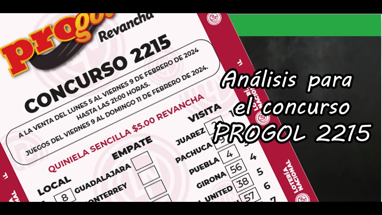 Progol 2215 - Análisis completo - YouTube