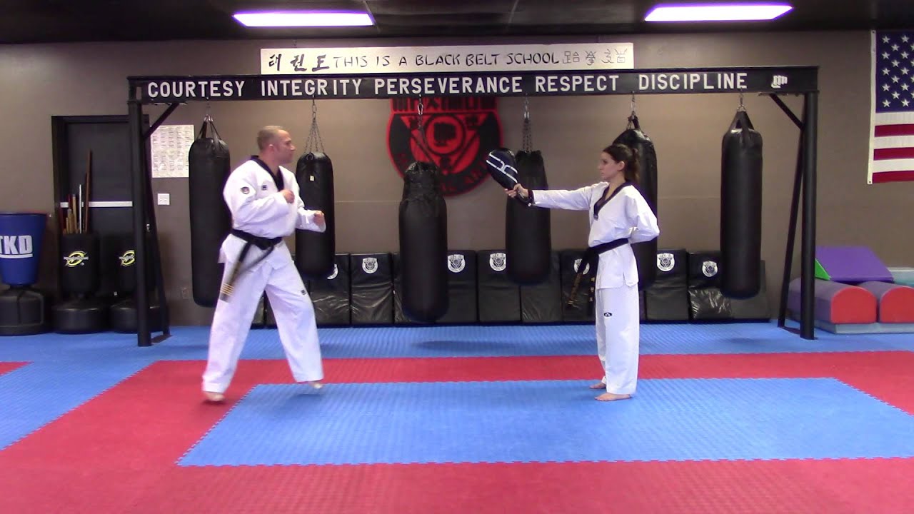 Jump Spin Hook Kick - YouTube