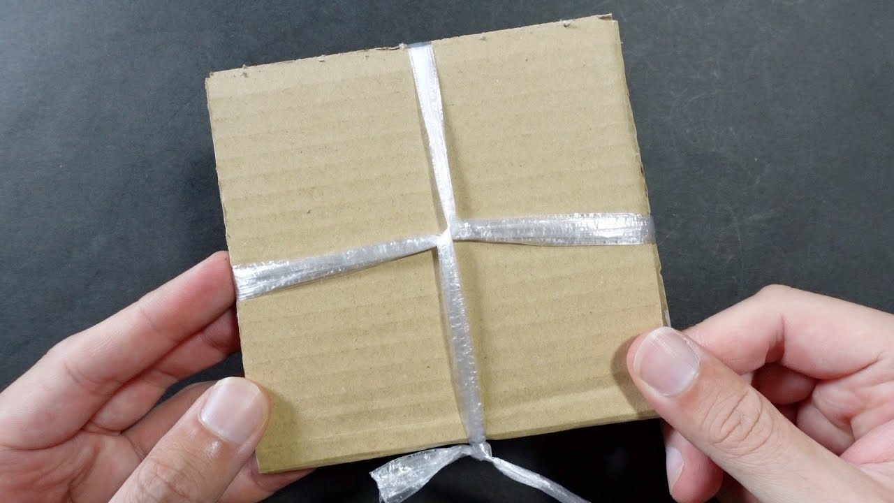 How to tie cardboard. An easy way to tie without lifting. - YouTube