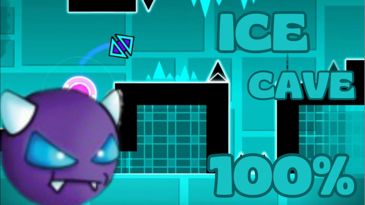 EASY DEMON | "Ice Cave" by KeTiS | 100% | Geometry Dash 1.7 | on iPad ...