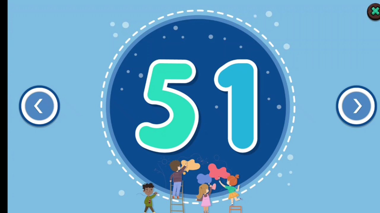 Counting Number 51 to 60 - YouTube