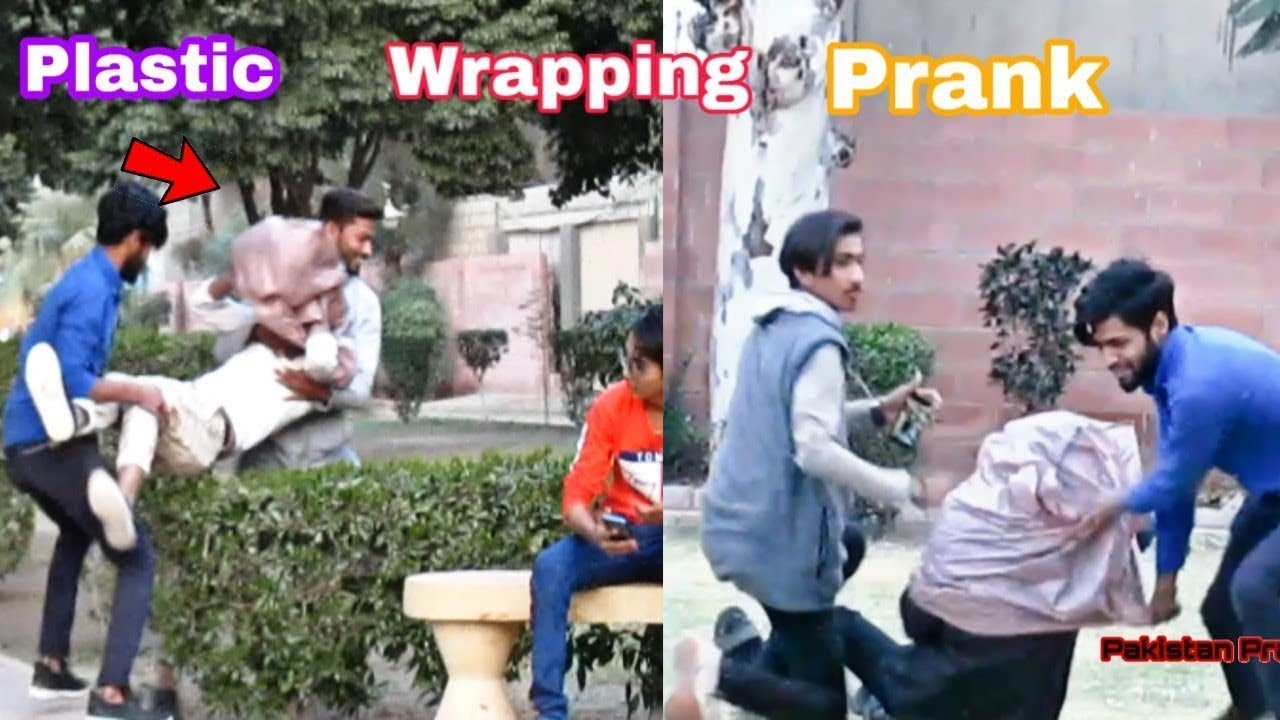 Plastic Wrapping People Face Stangers Prank l Pakistan Prank Tv l 2020 ...