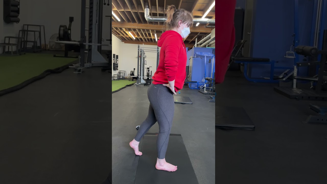 Modified Single Leg Squat - YouTube