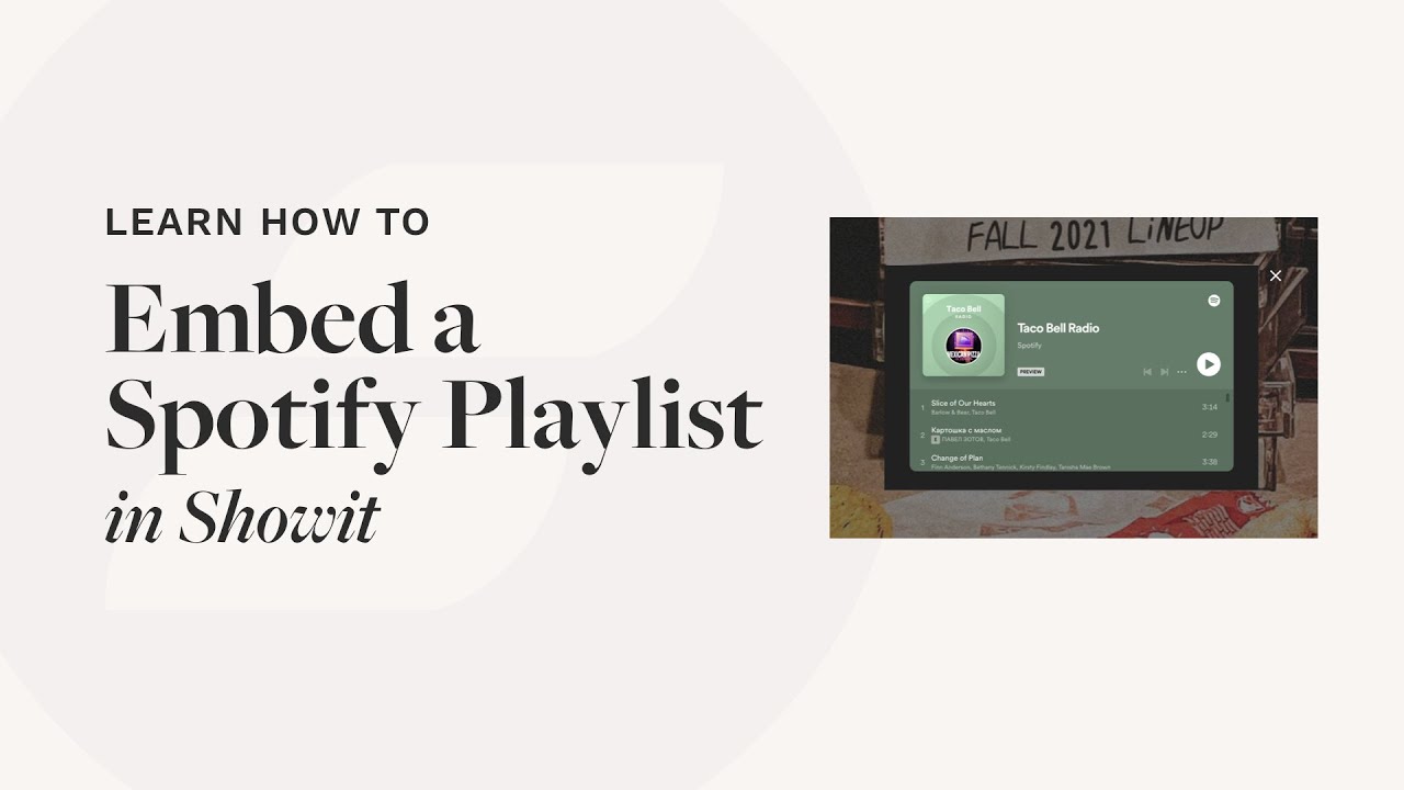 Tutorial: How to Embed a Spotify Playlist on Your Showit Website - YouTube