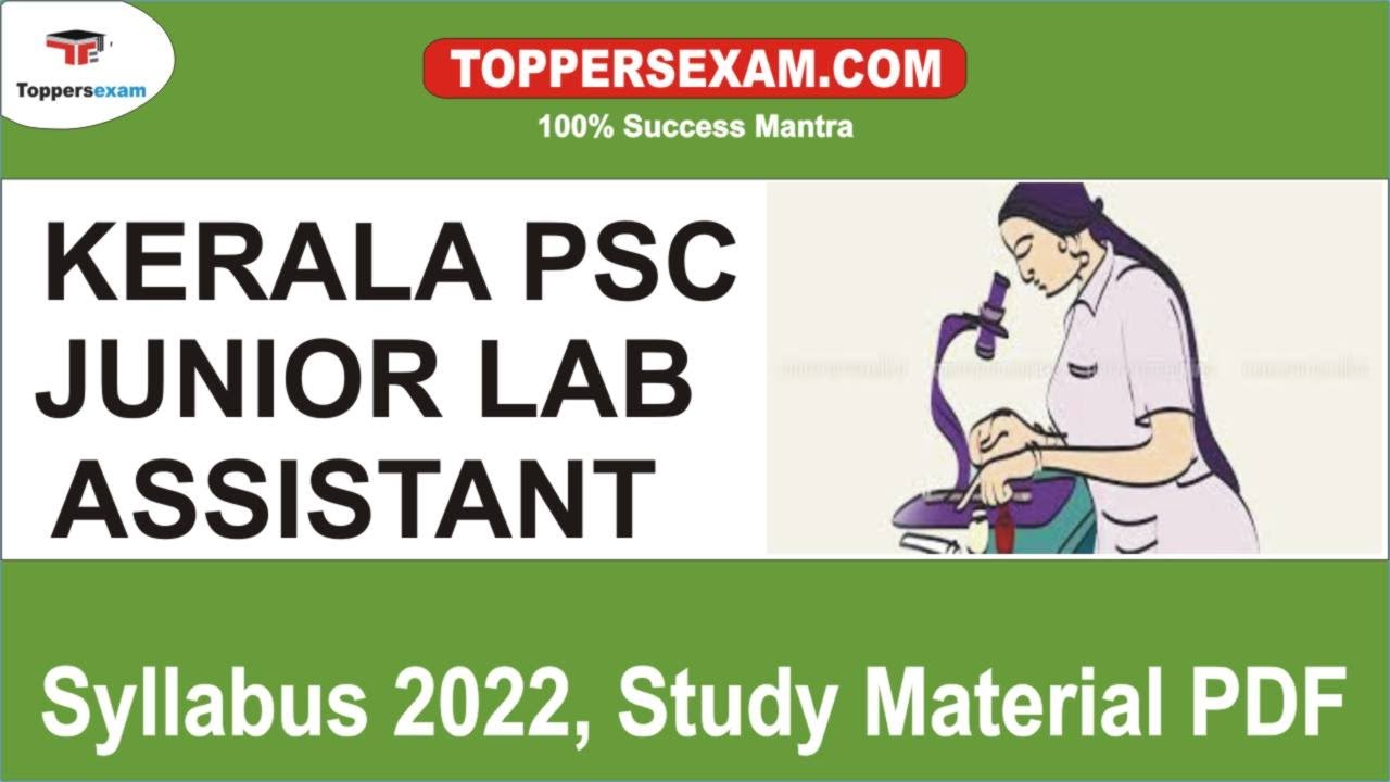 KERALA PSC JUNIOR LAB ASSISTANT Syllabus, Kerala junior lab Assistant ...