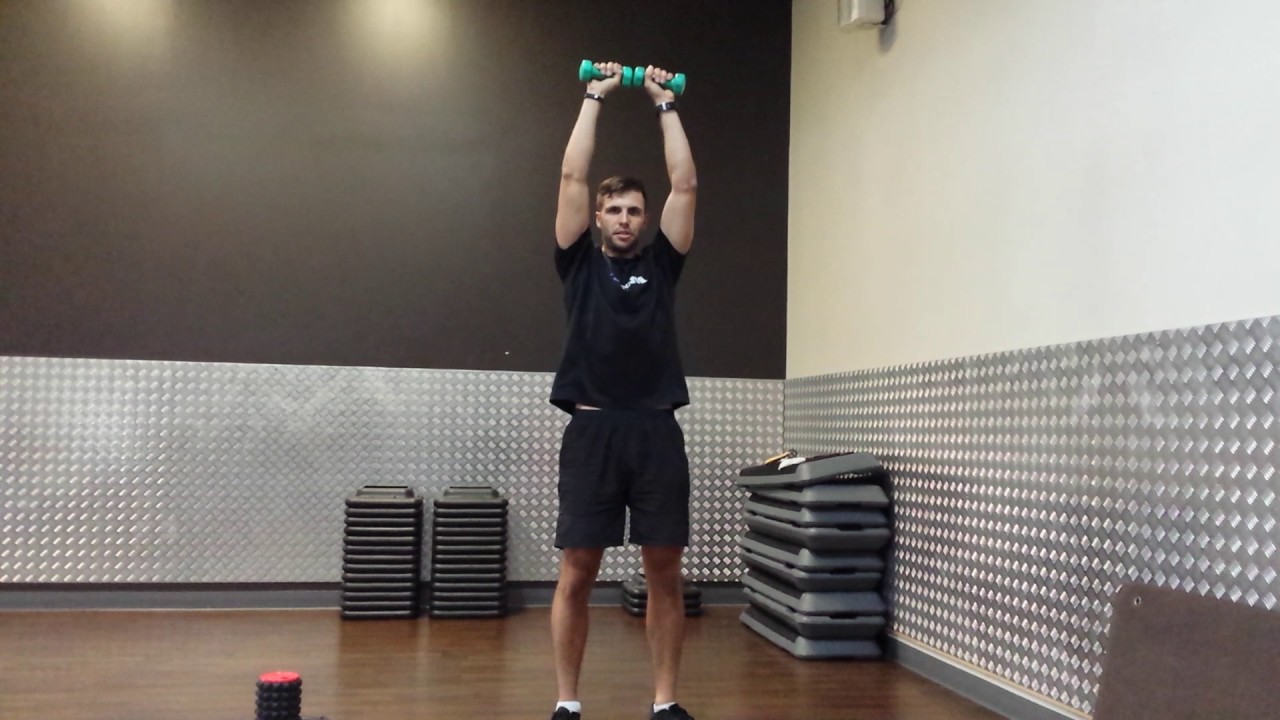 Dumbbell upper body warm up routine - YouTube