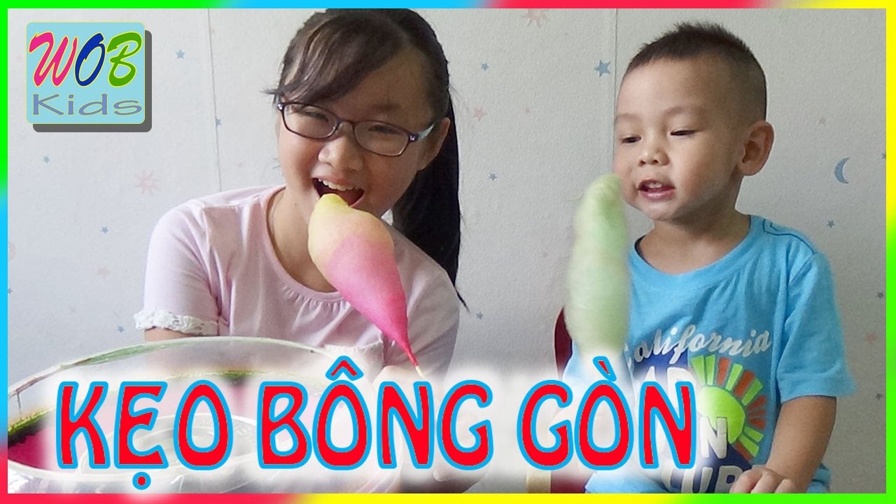 Máy Làm Kẹo Bông Gòn Mini Cho Trẻ Em | Cotton Candy For Kid | WOB KIDS ...