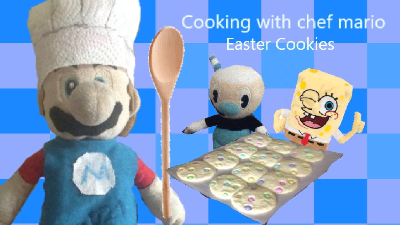 SuperMolan134 Cooking with chef Mario's Easter Cookies - YouTube