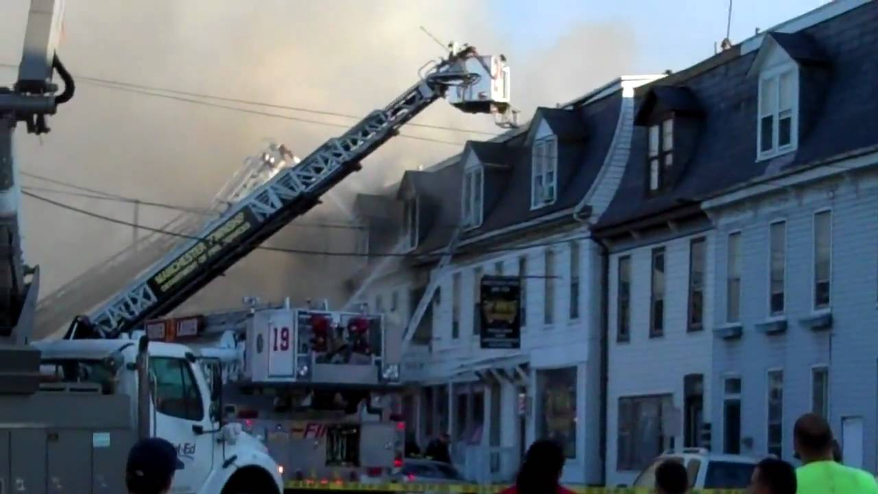 Row House Fire in York,PA on north george st. on june 8,2010 - YouTube