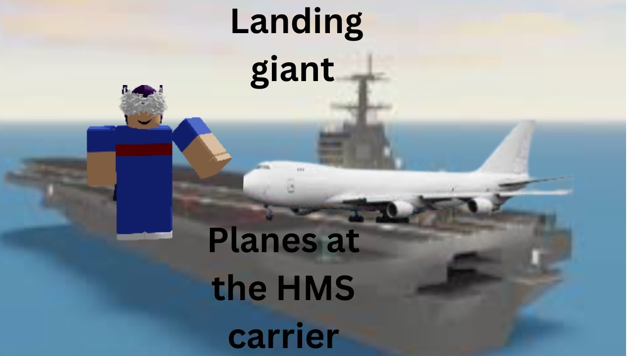 Landing airliners on the HMS Carrier (PTFS Roblox) - YouTube