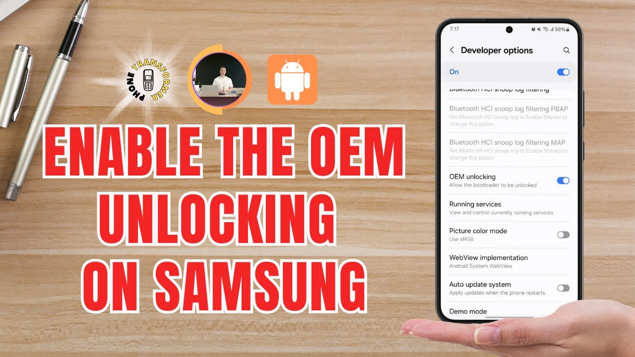 How to Enable the OEM Unlocking on Samsung - YouTube