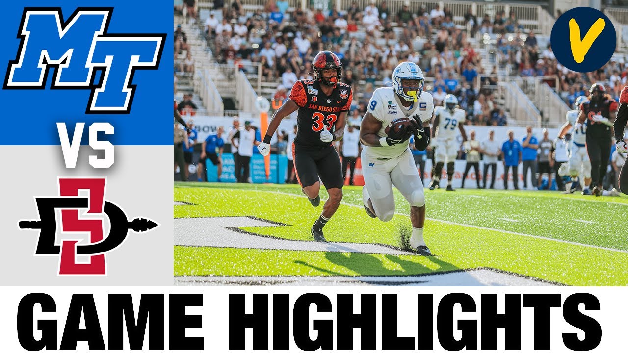 Middle Tennessee vs San Diego State | Hawaii Bowl | 2022 College ...