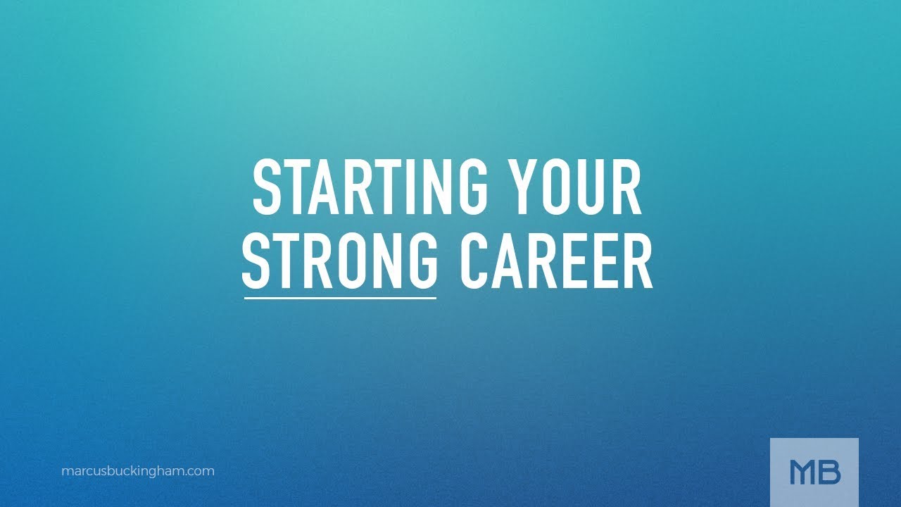 Starting Your Strong Career - YouTube