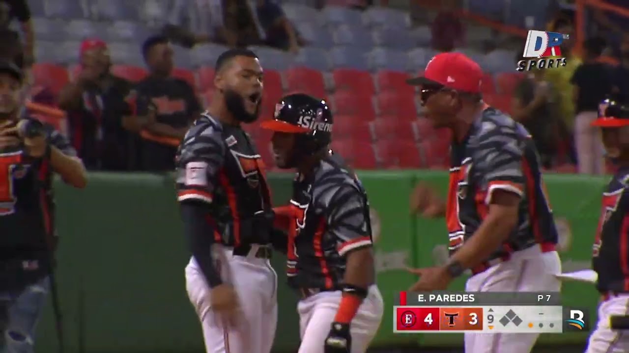 HR | Wendell Rijo (TE) vs Leones del Escogido | 23 OCT 2022 | Serie ...