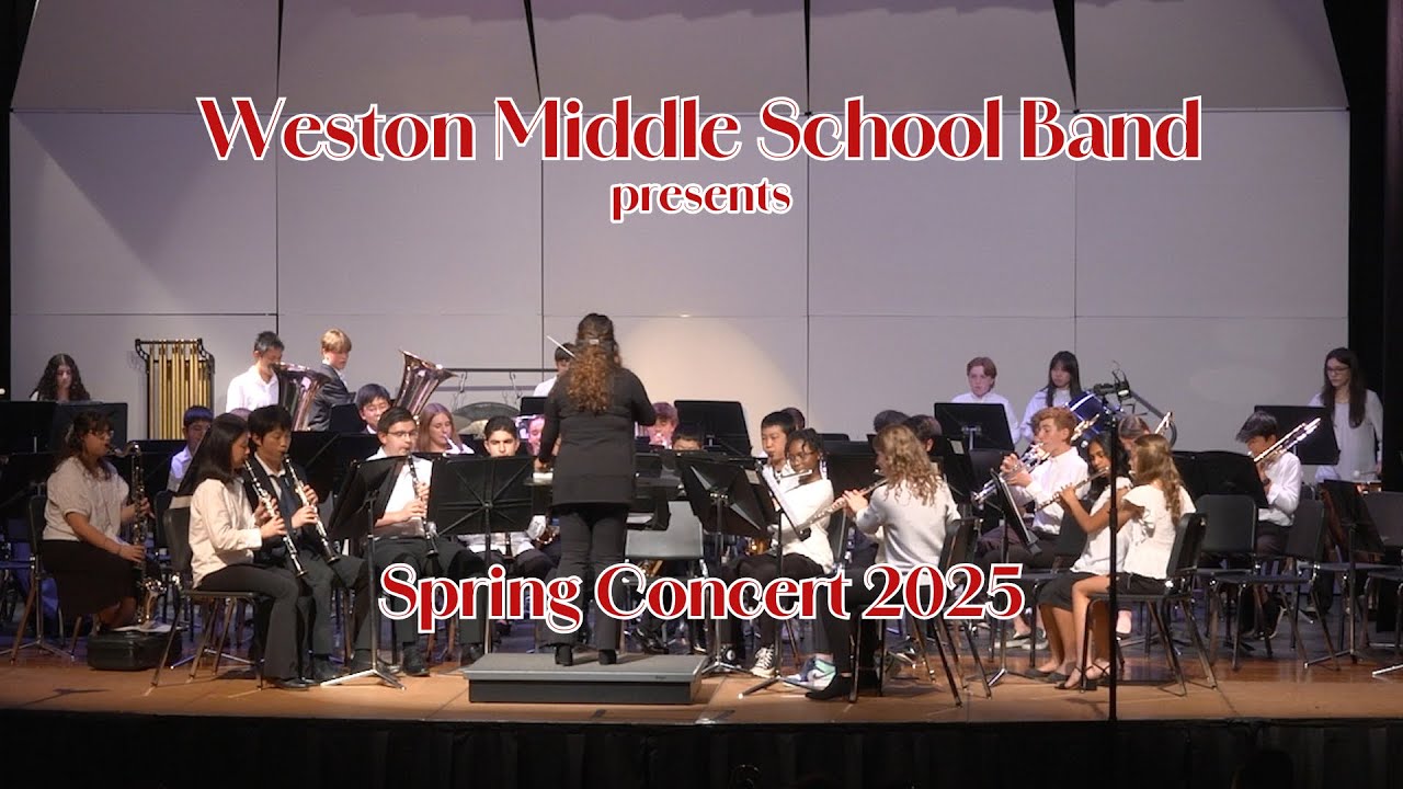 Weston Middle School Band's Spring Concert 2025 - YouTube