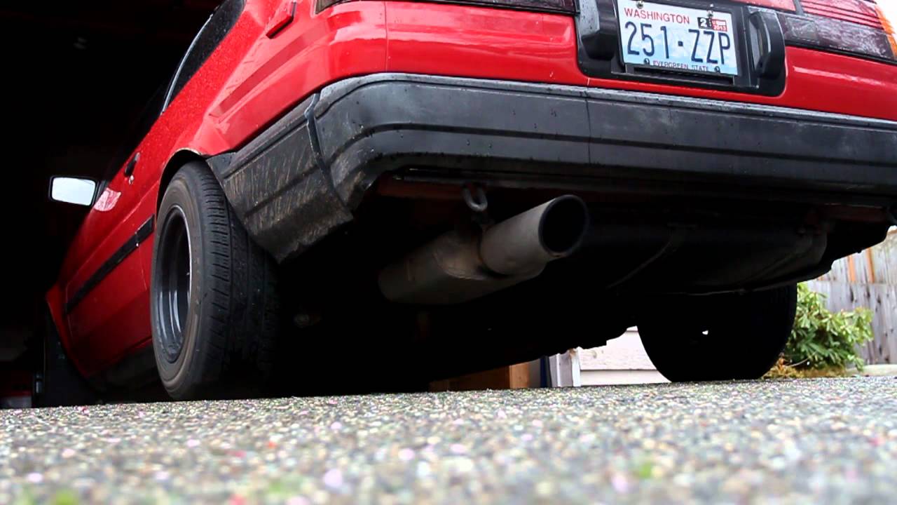 AE86 Test Pipe Exhaust - YouTube