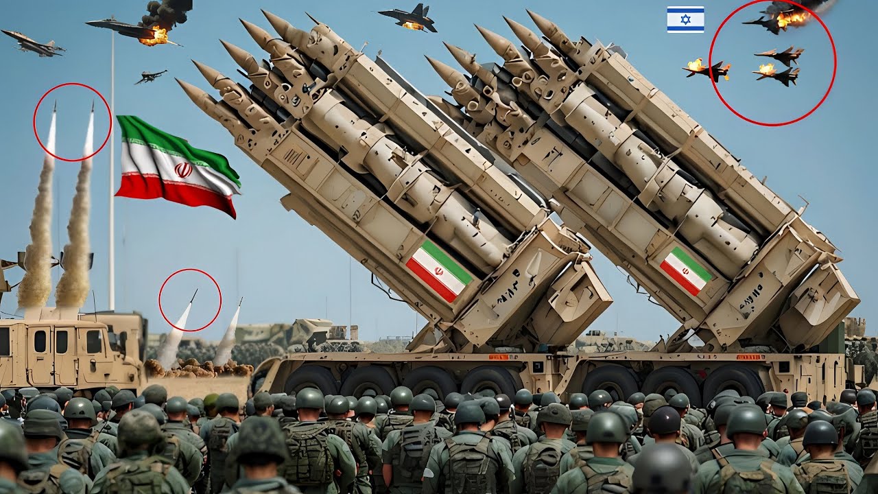 1 minute ago! 15,000 Iranian al-fattah rockets destroy Israeli IDF base ...