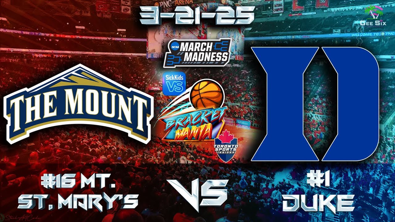 Mount Saint Marys vs Duke 2025 March Madness LIVE Stream Game Audio ...