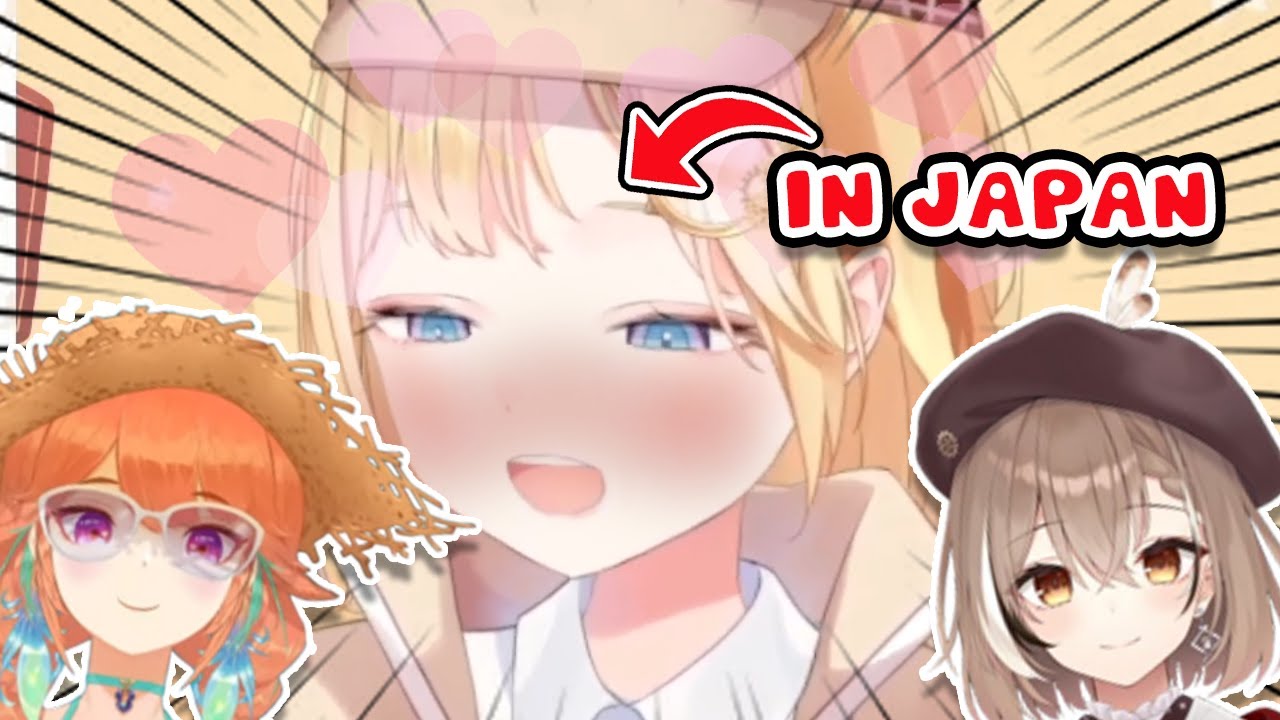 [ENG SUB/Hololive] Ame meets Mumei and Kiara IRL in japan - YouTube