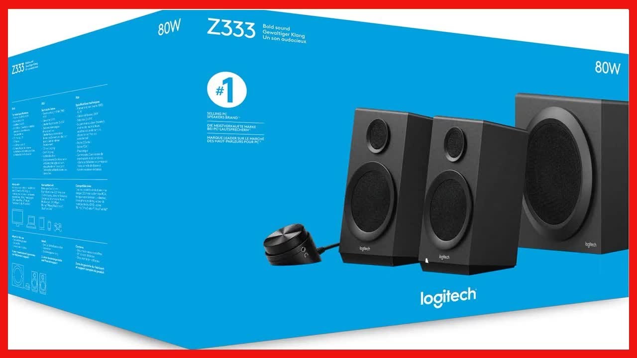 Logitech Z333 2.1 Speakers – Easy-access Volume Control, Headphone Jack ...